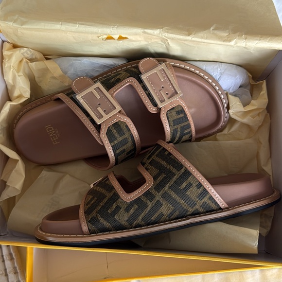 Fendi | Shoes | Fendi Ff Slides | Poshmark